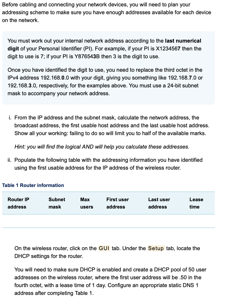 Solved The digit for the PI is 4, for the IPv4 address | Chegg.com