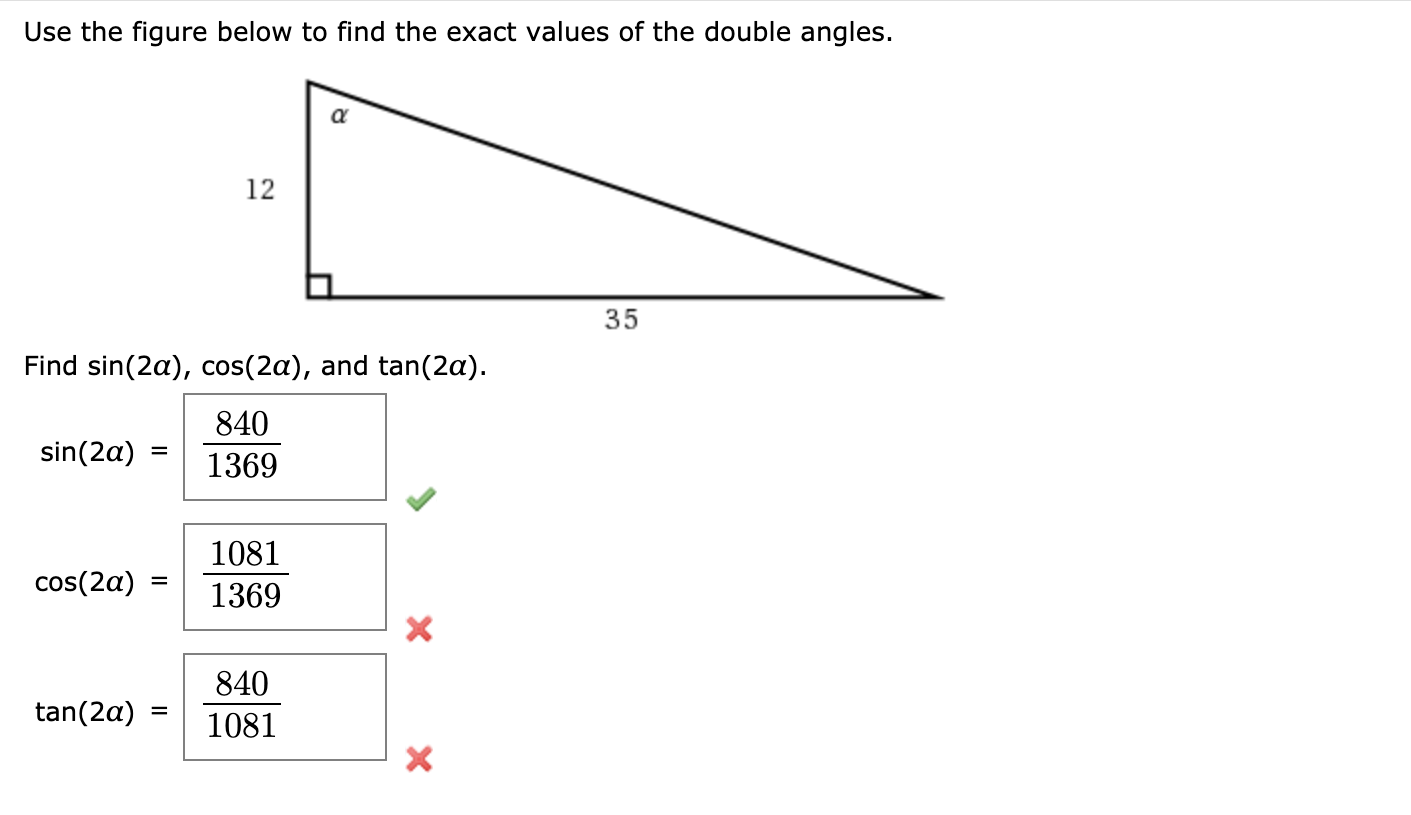 Solved Use the figure below to find the exact values of the | Chegg.com
