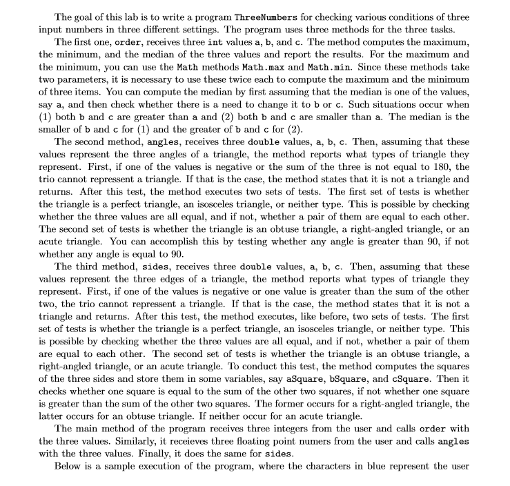 Solved The goal of this lab is to write a program | Chegg.com