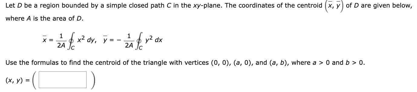 Solved Let D be a region bounded by a simple closed path C | Chegg.com