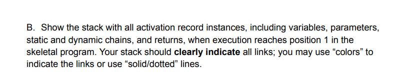 Solved 1. Given the following code with nested subs.: | Chegg.com