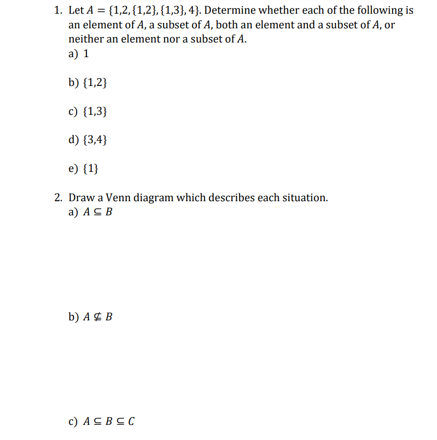 Solved Proof, Set Theory and Logic – Section 3.2 Elements | Chegg.com