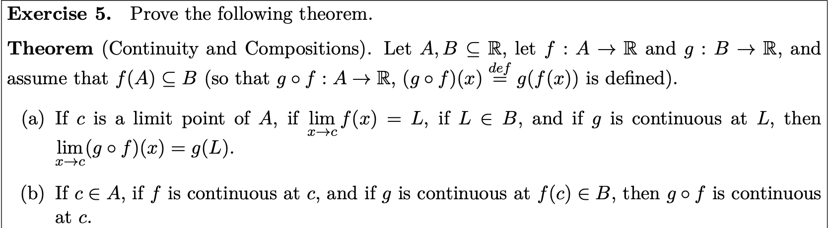 Solved : Exercise 5. Prove the following theorem. Theorem | Chegg.com