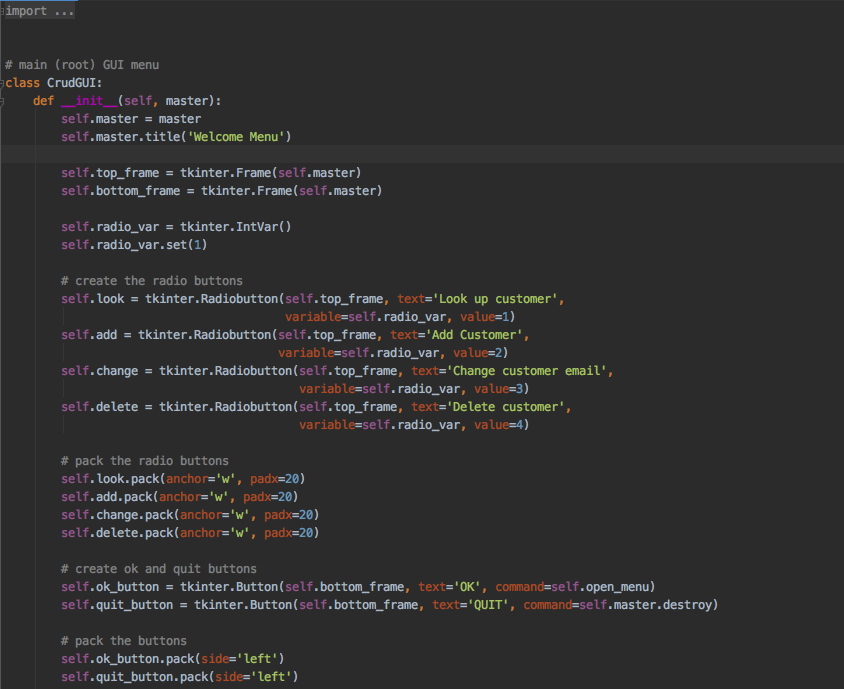 Creating A GUI CRUD application 20 pts 0 Not | Chegg.com