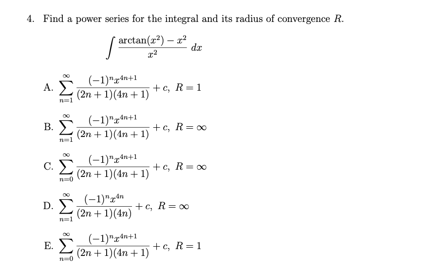 Solved 3. First find a power series centered at 0 for the | Chegg.com