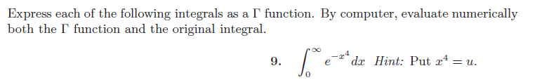 Solved Express each of the following integrals as a I | Chegg.com