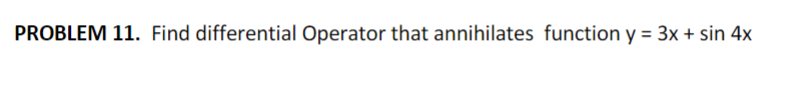Solved PROBLEM 10. Use Method of undetermined coefficients | Chegg.com