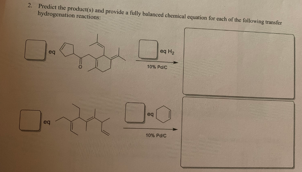 Solved Predict the product(s) and provide a fully balanced | Chegg.com