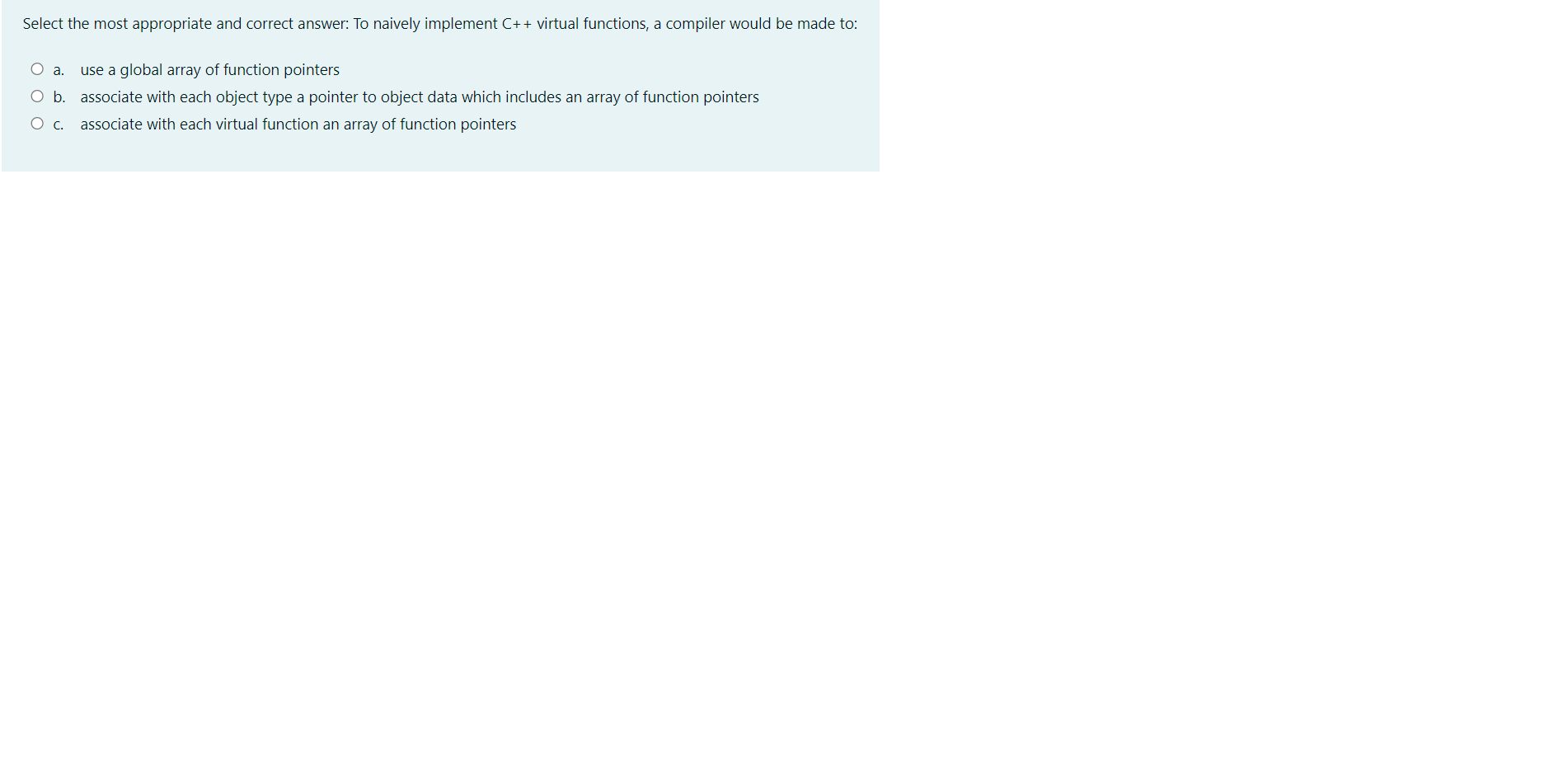 Solved Select the most appropriate and correct answer: To | Chegg.com