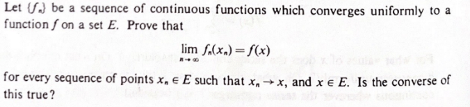 Solved Let {fn} be a sequence of continuous functions which | Chegg.com