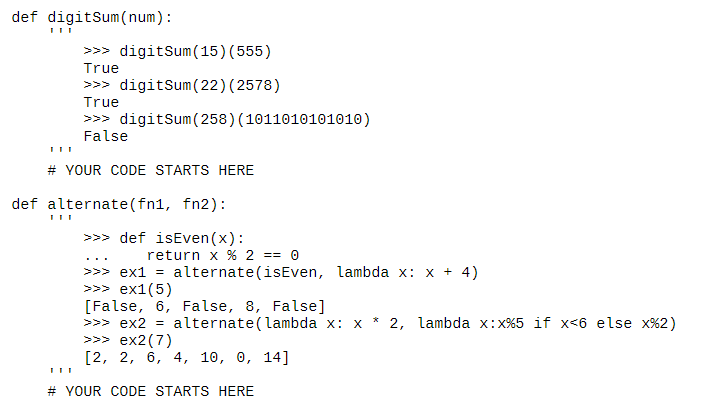 Solved Goal [5 pts) Write the function digitSum(num) that | Chegg.com