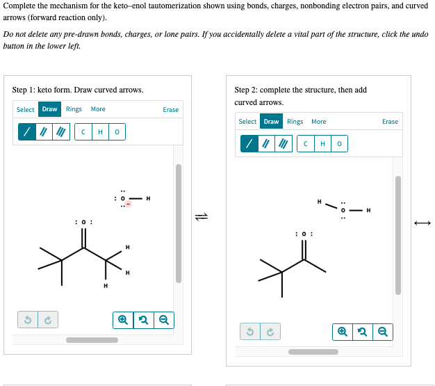Solved Complete the mechanism for the keto-enol | Chegg.com