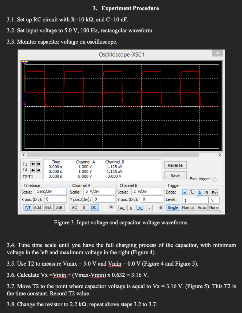 Solved Lab 8. Transient Response of an RC circuit 1. | Chegg.com