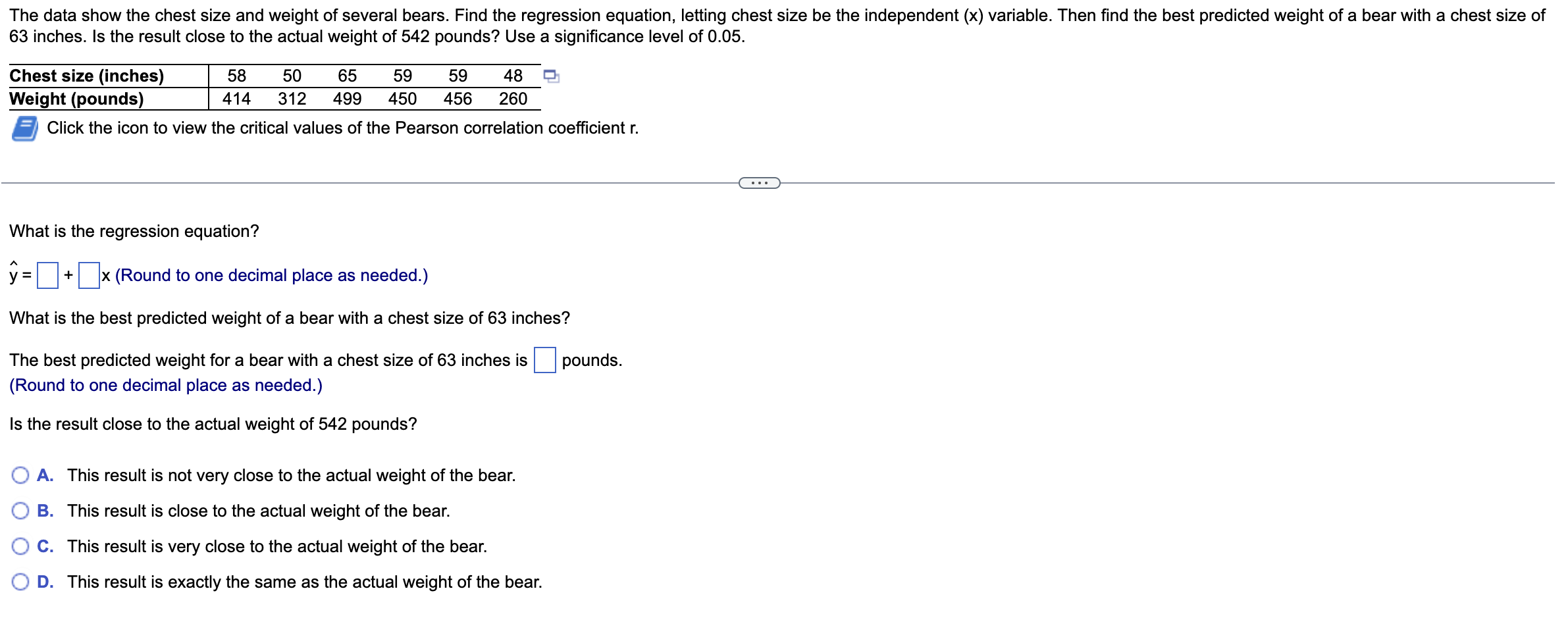 Solved Critical Values of the Pearson Correlation | Chegg.com