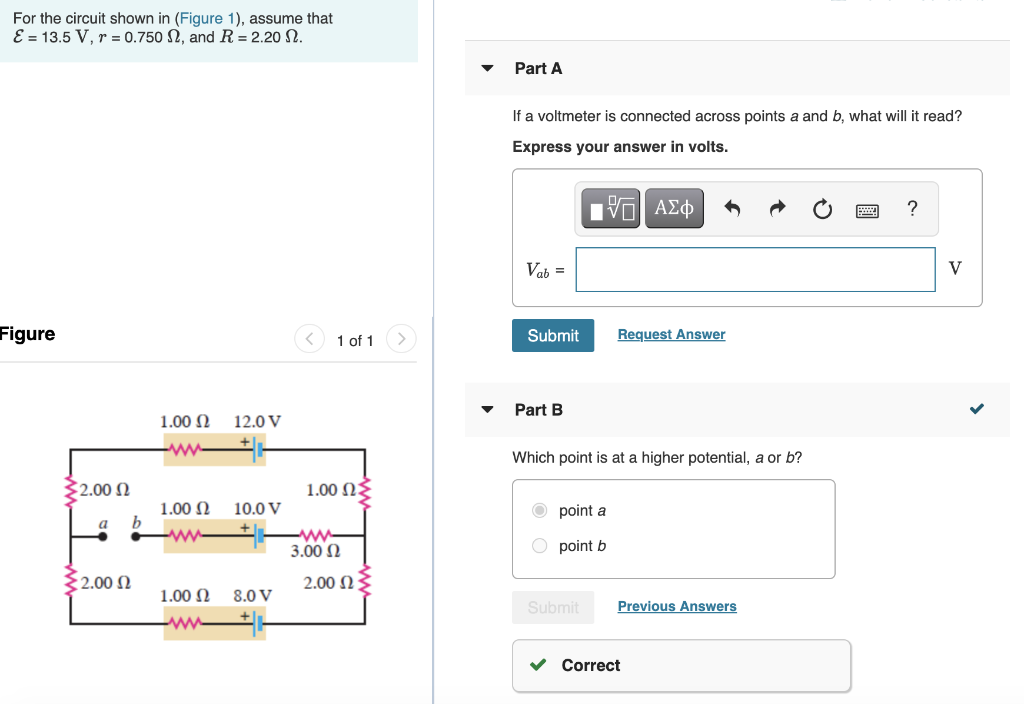 Solved For the circuit shown in (Figure 1), assume that E = | Chegg.com