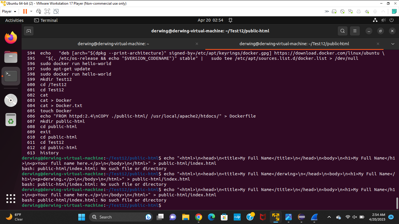 Solved I'm having trouble Create a file inside public-html | Chegg.com