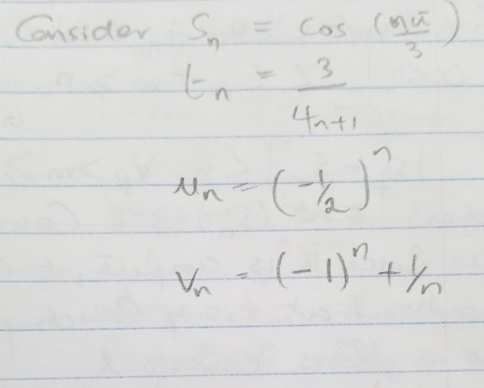 Solved A For Each Sequence Give An Example Of A Monotone 0717