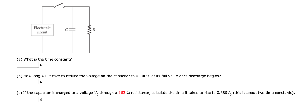 Solved The figure below shows how a bleeder resistor (R = | Chegg.com