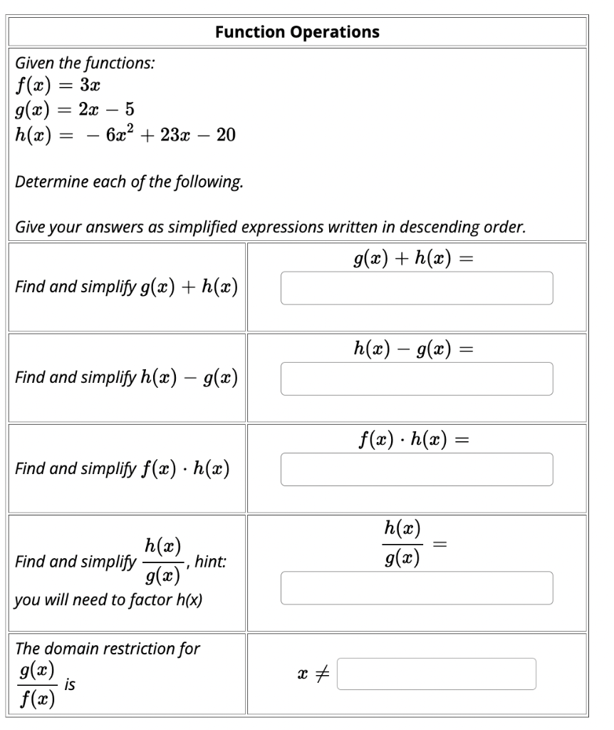 Solved Determine each of the following. Give your answers as | Chegg.com