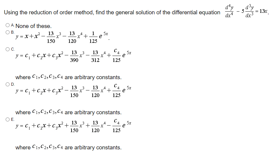 Solved Using the reduction of order method, find the general | Chegg.com