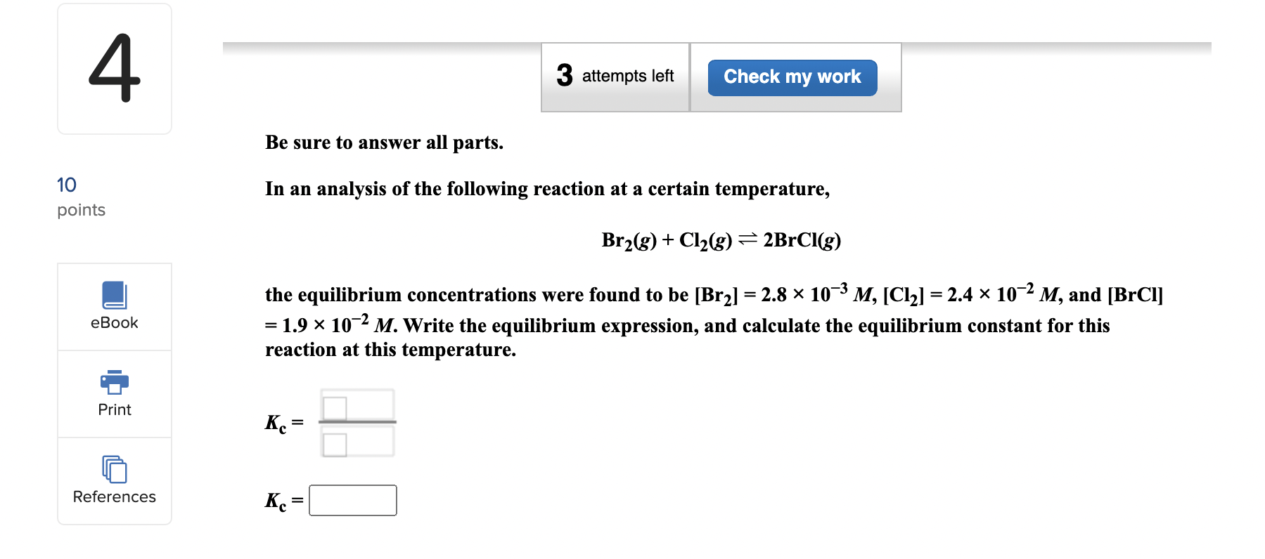 Solved Be sure to answer all parts. In an analysis of the | Chegg.com