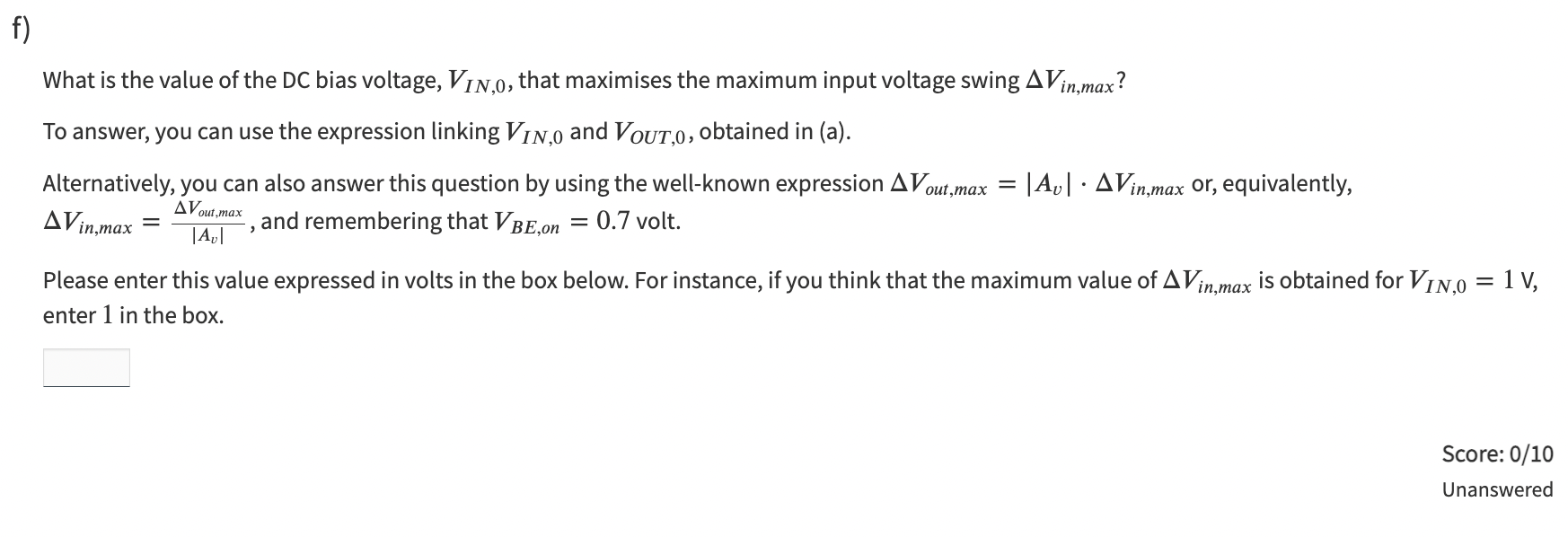 Solved Consider the linear amplifier depicted in the figure | Chegg.com