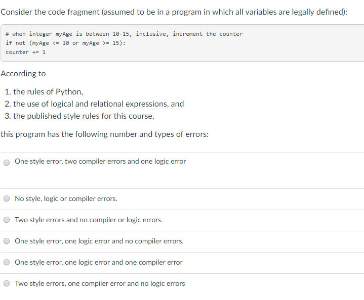 Solved Consider the code fragment (assumed to be in a | Chegg.com