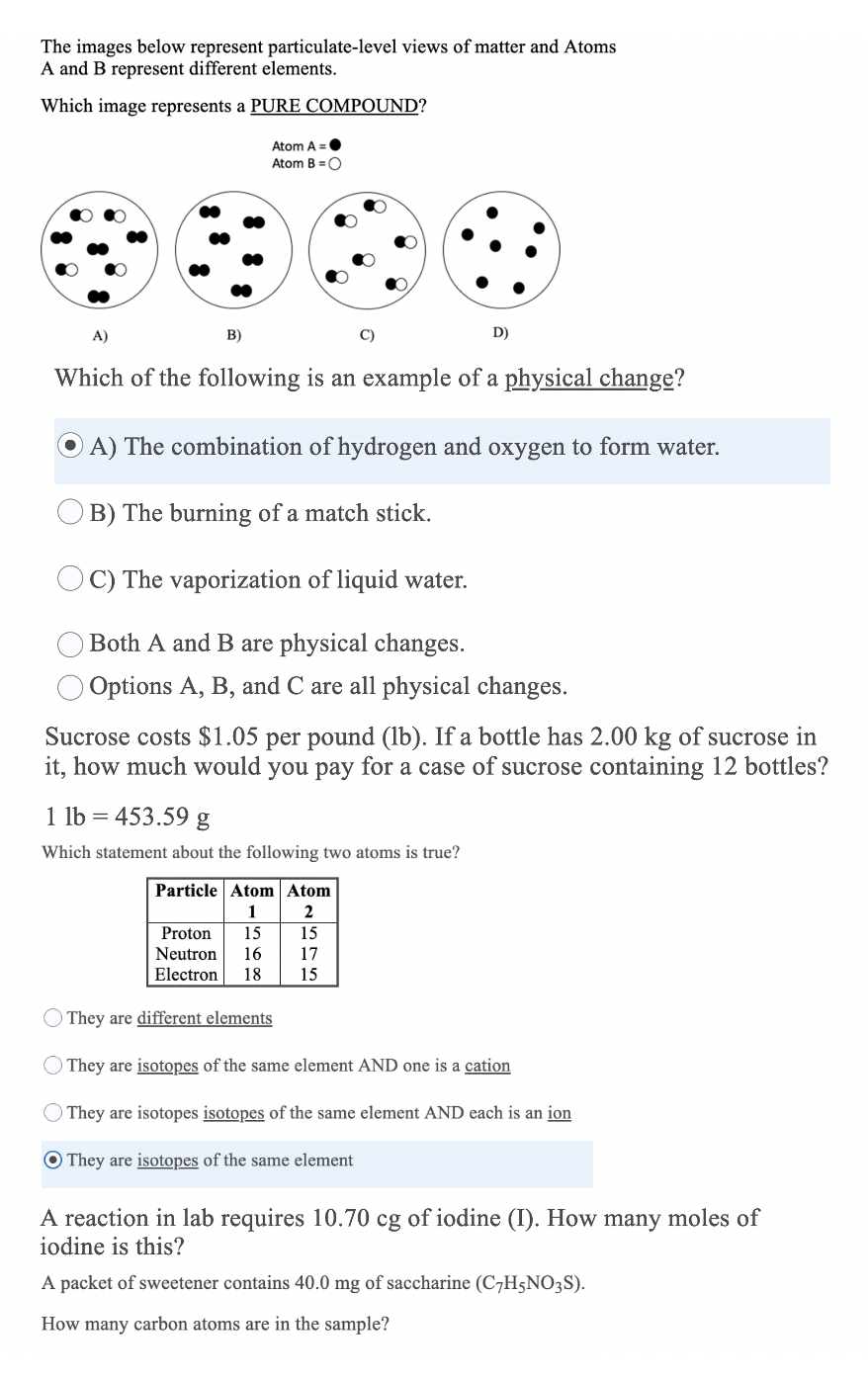 Solved The images below represent particulate-level views of | Chegg.com