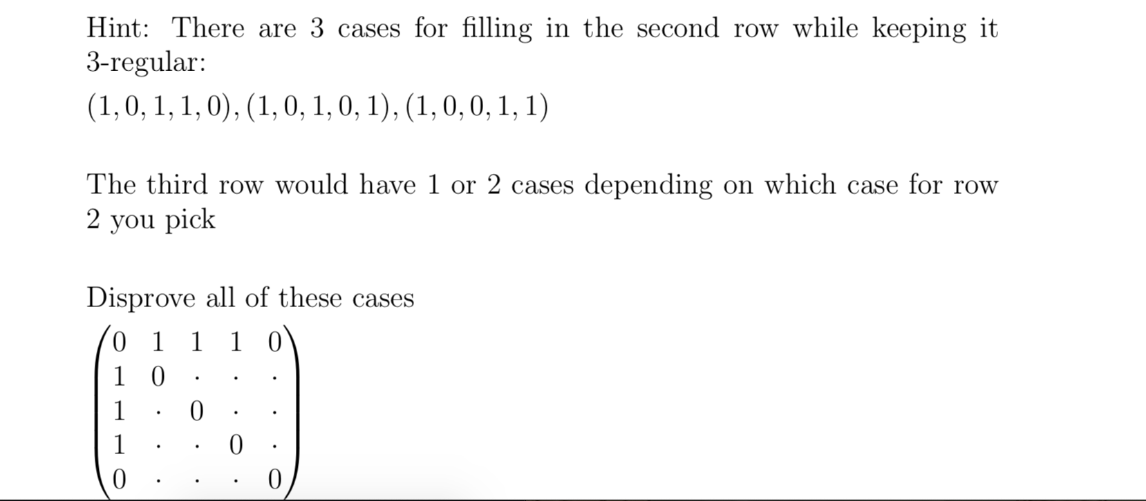 Solved 7. A "regular" graph is a graph where all vertices | Chegg.com