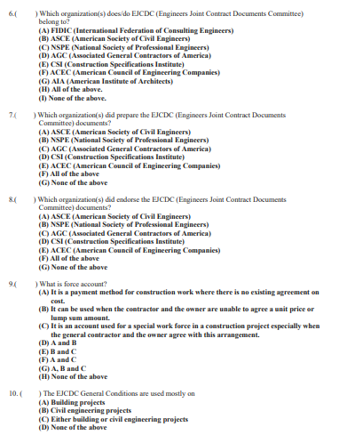 Solved 64 74 ) Which organization(s) does do EJCDC | Chegg.com