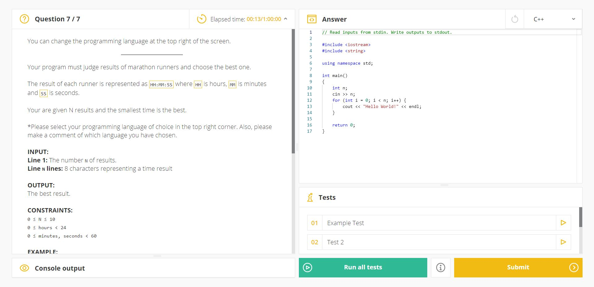Solved Write a code in Python3 must judges results of | Chegg.com