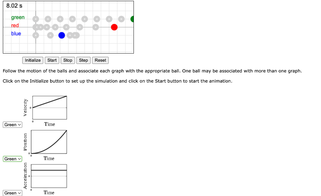 Solved Follow the motion of the balls and associate each | Chegg.com