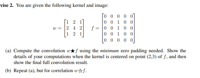 Solved (a) Compute the convolution wFf using the | Chegg.com