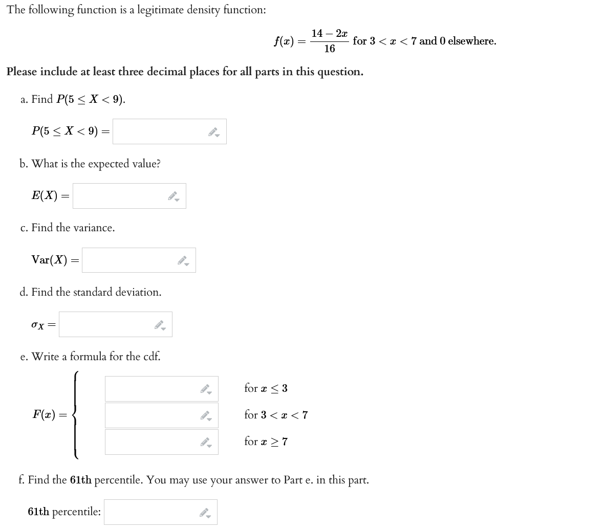 Solved The following function is a legitimate density | Chegg.com