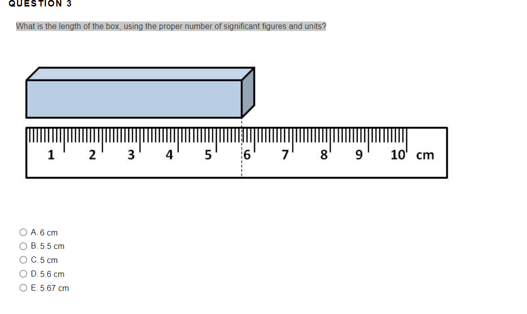 Solved QUESTION 3 What is the length of the box, using the | Chegg.com