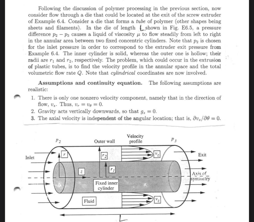Solved Following the discussion of polymer processing in the | Chegg.com