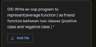 Solved 051 Write an oop program to represent(average | Chegg.com