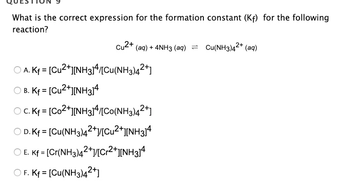 Solved QUESTIUNE What is the correct expression for the | Chegg.com