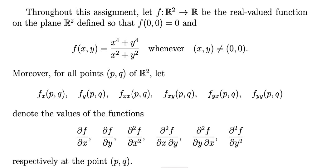 Solved 3. Are the second order partial derivatives of the | Chegg.com