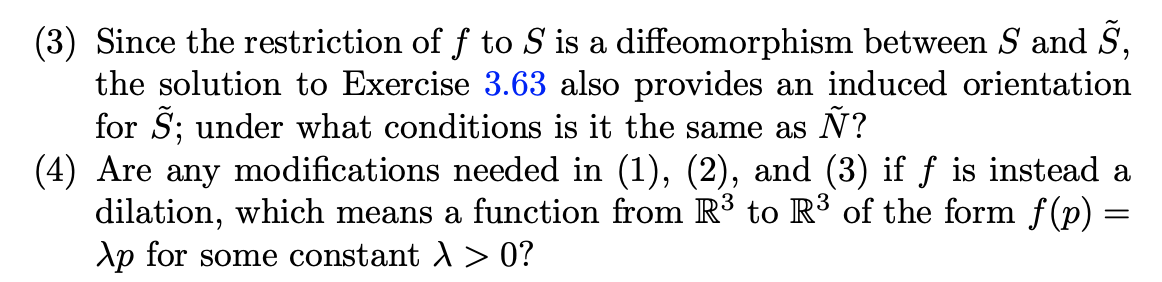 Solved EXERCISE 3.64. Let S be an orientable regular | Chegg.com