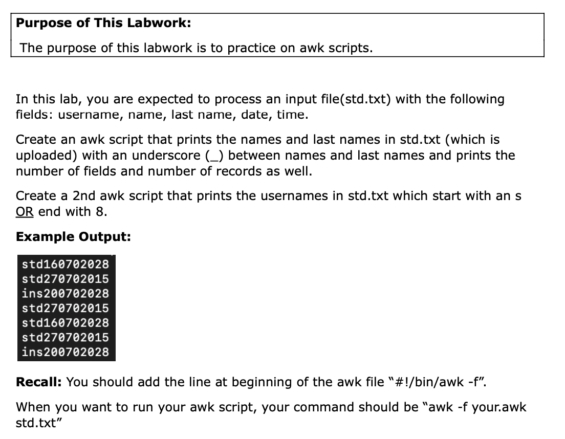 Solved Purpose Of This Labwork The Purpose Of This Labwork 