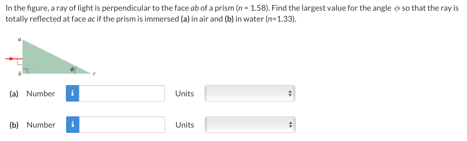 Solved In the figure, a ray of light is perpendicular to the | Chegg.com