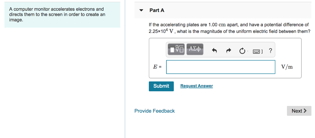 Solved A computer monitor accelerates electrons and directs | Chegg.com