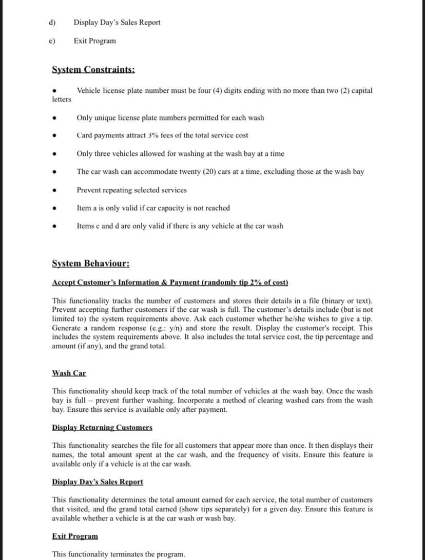 Solved Background This project is designed to test your | Chegg.com