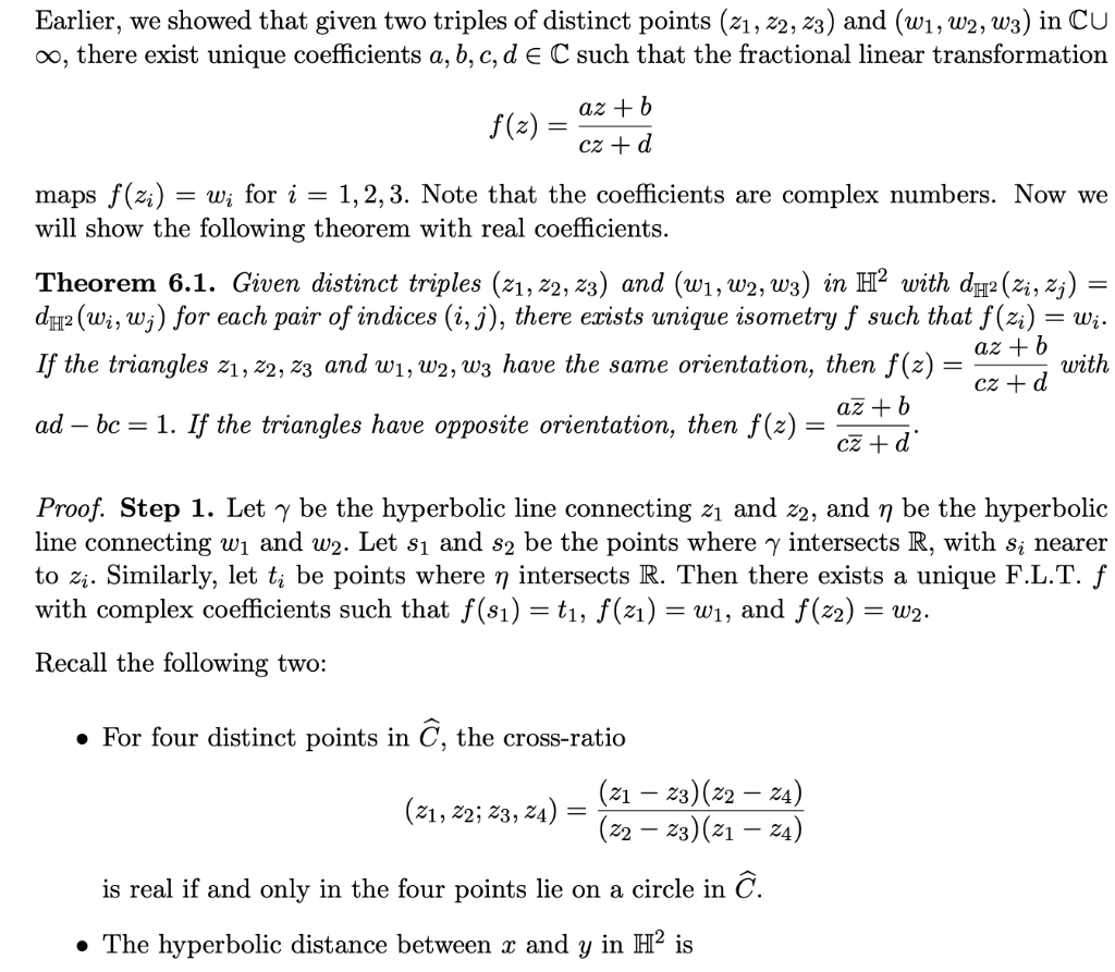 6 Hyperbolic Reflection - August 5th We saw in an | Chegg.com