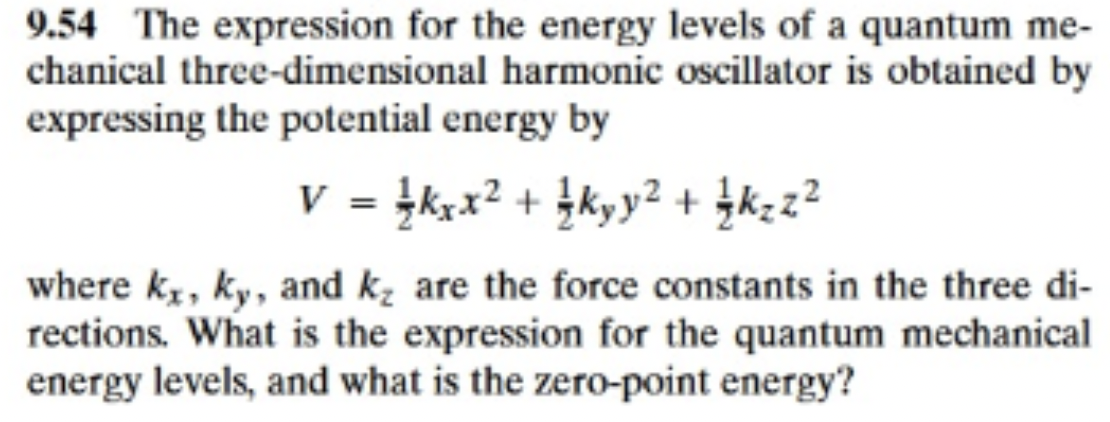 Solved 9.54 The expression for the energy levels of a | Chegg.com