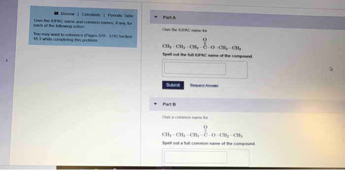 Solved Review 1 Constants Perok Table PartA Give the IUPAC | Chegg.com