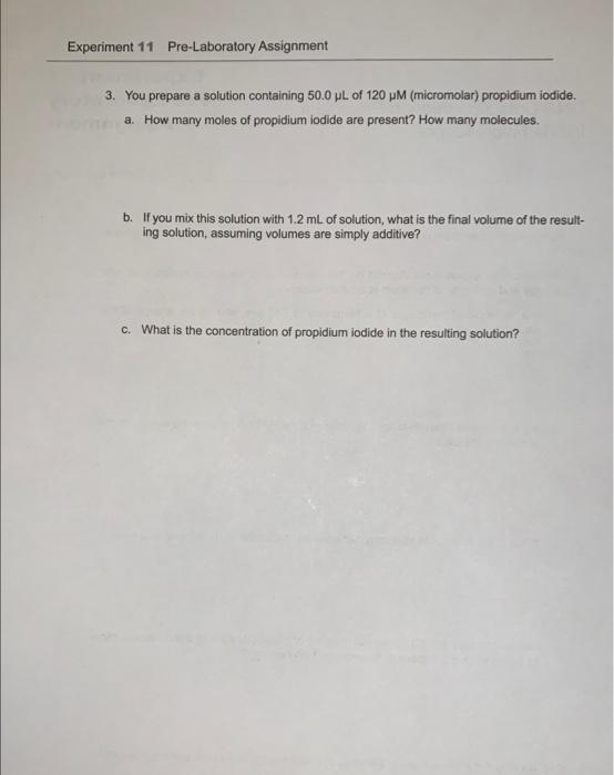 Solved CHEM pre laboratory assigment | Chegg.com