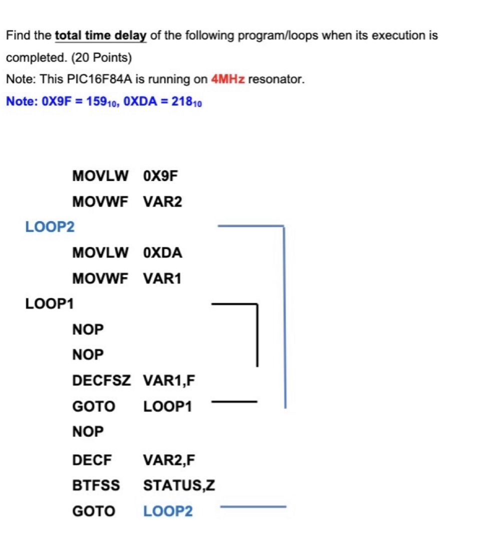 Solved Find the total time delay of the following | Chegg.com