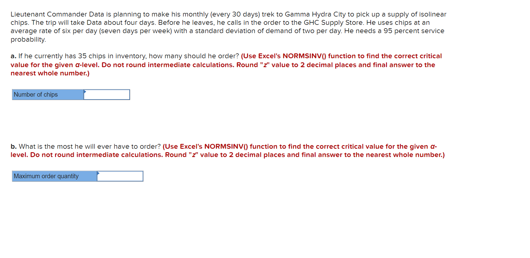 Solved Lieutenant Commander Data is planning to make his | Chegg.com